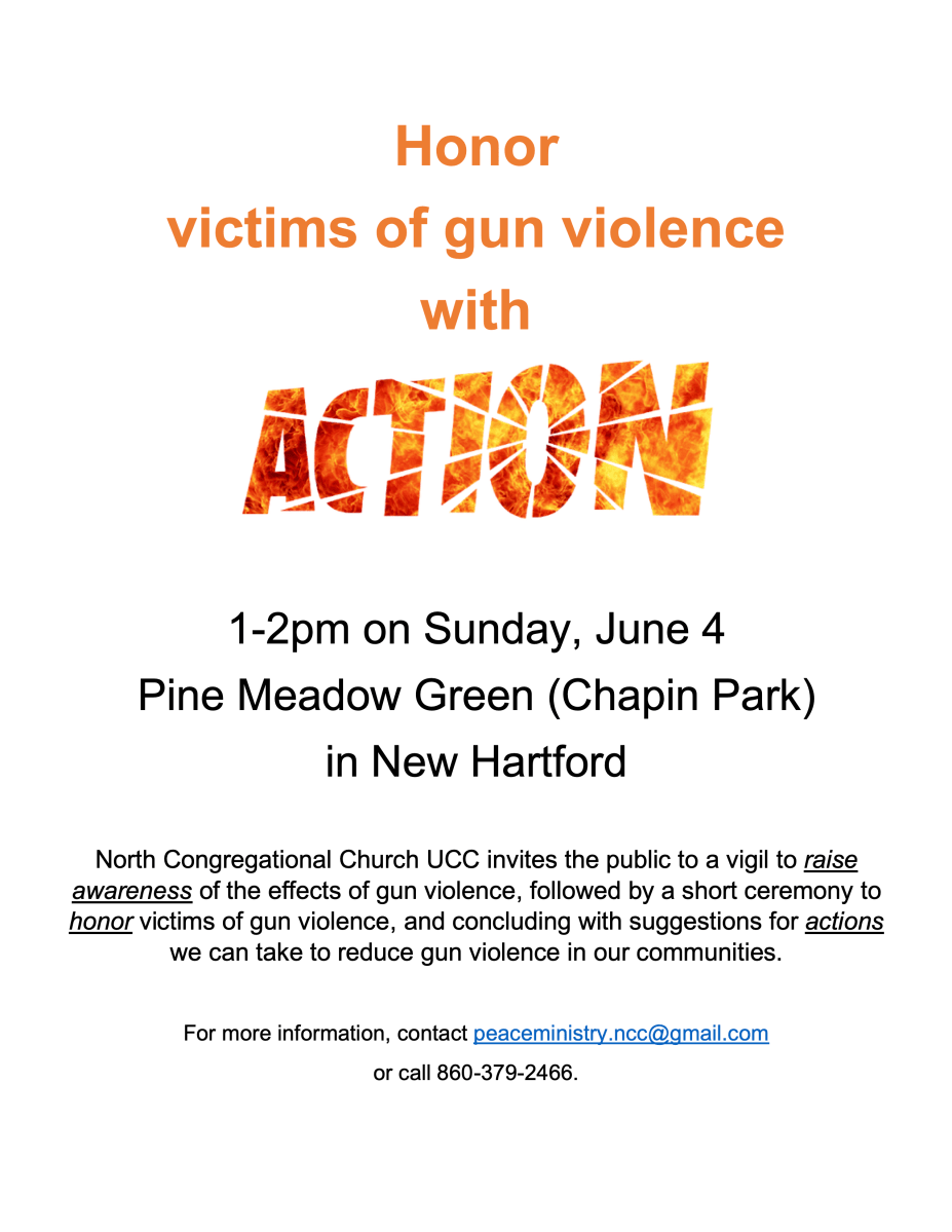 Pledge to reduce gun violence – North Congregational Church